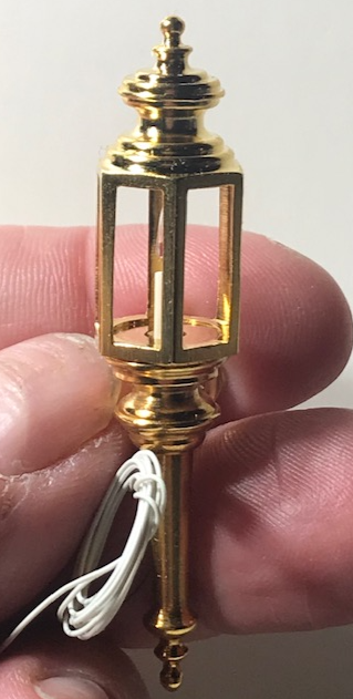 Clare Bell Outdoor Brass Sconce electric – Your Dollhouse Miniature ...