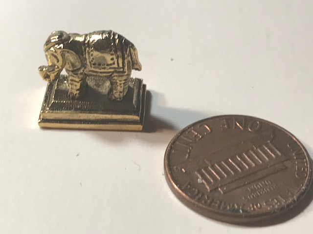 Jeanetta Kendall Metal Figurine-Elephant – Your Dollhouse Miniature ...
