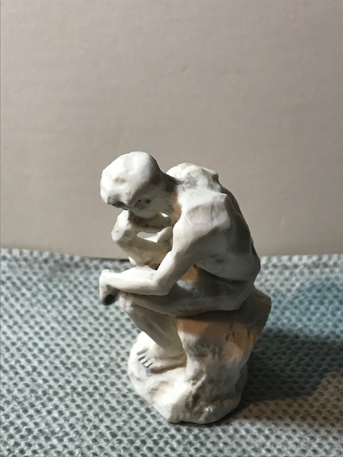 The Thinker Statue – Your Dollhouse Miniature Headquarters